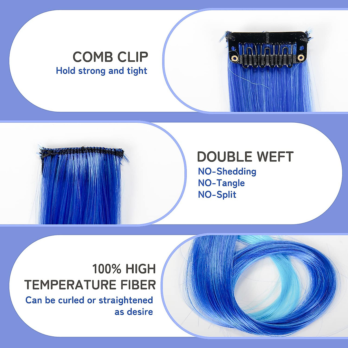 32 PCS Clip in Colored Hair Extensions for Kids, 20 Inches Rainbow Long Straight Hairpieces Synthetic,BEAHOT Hair Extensions-Pretty Gift for Cosplay Dress Up Fashion Party Birthday（32 Colors)