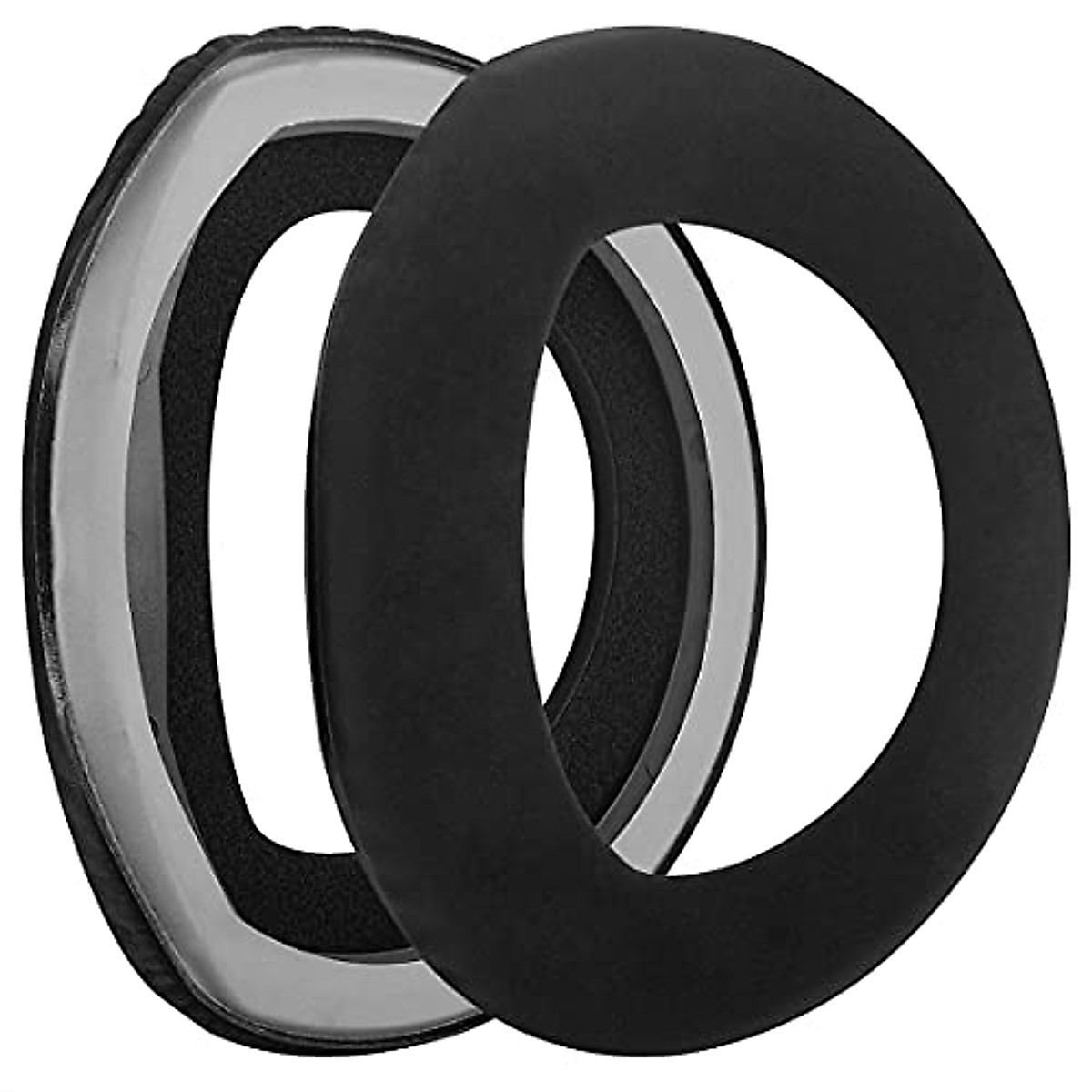 Geekria Comfort Velour Replacement Ear Pads for Sennheiser HD800 Headphones Ear Cushions, Headset Earpads, Ear Cups Repair Parts (Black)