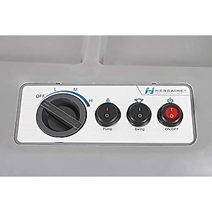 Portable Swamp Coolers - 3100 CFM MC37M Evaporative Air Cooler with 3-Speed Fan - Water Cooler Fan 950 sq. ft. Coverage High Velocity Outdoor Cooling Fan Swamp Cooler by Hessaire - Gray