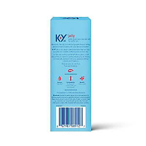 K-Y Jelly Lube, Personal Lubricant, Water-Based Formula, Safe to Use with Latex Condoms, For Men, Women and Couples, 4 FL OZ (Pack of 1)