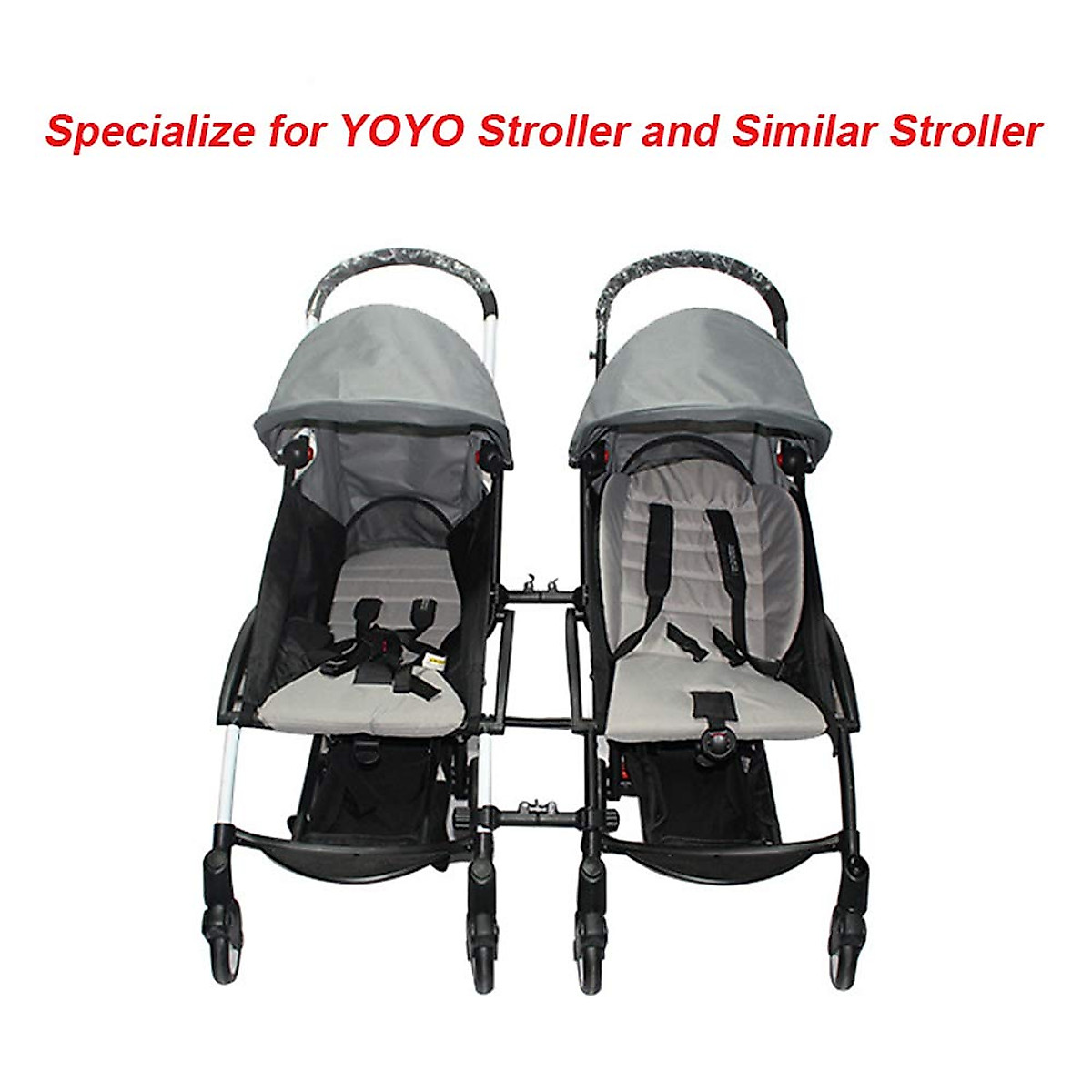 Stroller Connectors, Turn 2 Strollers into an Instant Tandem Stroller, Fits Most Strollers