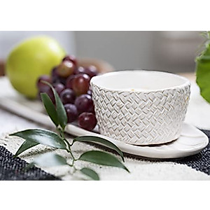 Mud Pie Dip and Tray Set, Stoneware, Tray 4" x 13", 50, Natural