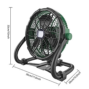 Desk Fan - 13 Inch Air Circulator Fan Turbo Fan High Velocity Vortex Fan Small Fan Wall Mountable 5 Speed Settings 360° Adjustable