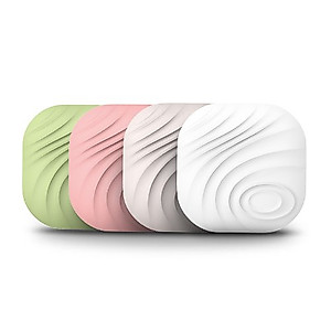 Nut find3 smart tracker, Key finder phone finder item finder, bi-directional alarming, one touch find, real time location and update on Nut app, 2-pack, White and Green