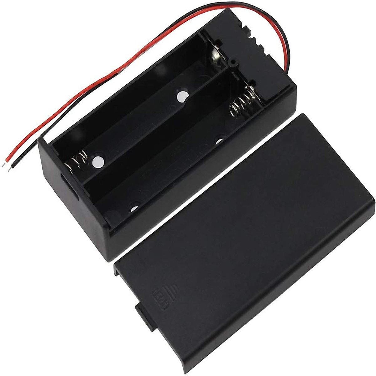 3Pcs 18650 Battery Storage Case 2 Slots x 3.7V for Batteries Holder Box Container with ON/Off and Switch (Battery Holder)