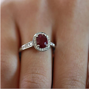 Natural Ruby Ring-925 Sterling Silver-5.50 Carat Gemstone-Antique Ruby Ring-Handmade Ring For Unisex Gift Item (Size 6 To 16 Us) By GARVIT COLLECTIONS