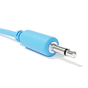 ExcelValley - Mono Modular Patch Cables TS 3.5mm 1/8 inch Eurorack Synthesizer [6A-Pack | 30 cm - 11.81"]