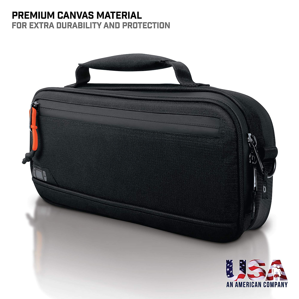 bionik BNK-9030 Commuter Reinforced Tactile Bag for Nintendo Switch and Accessories, Black