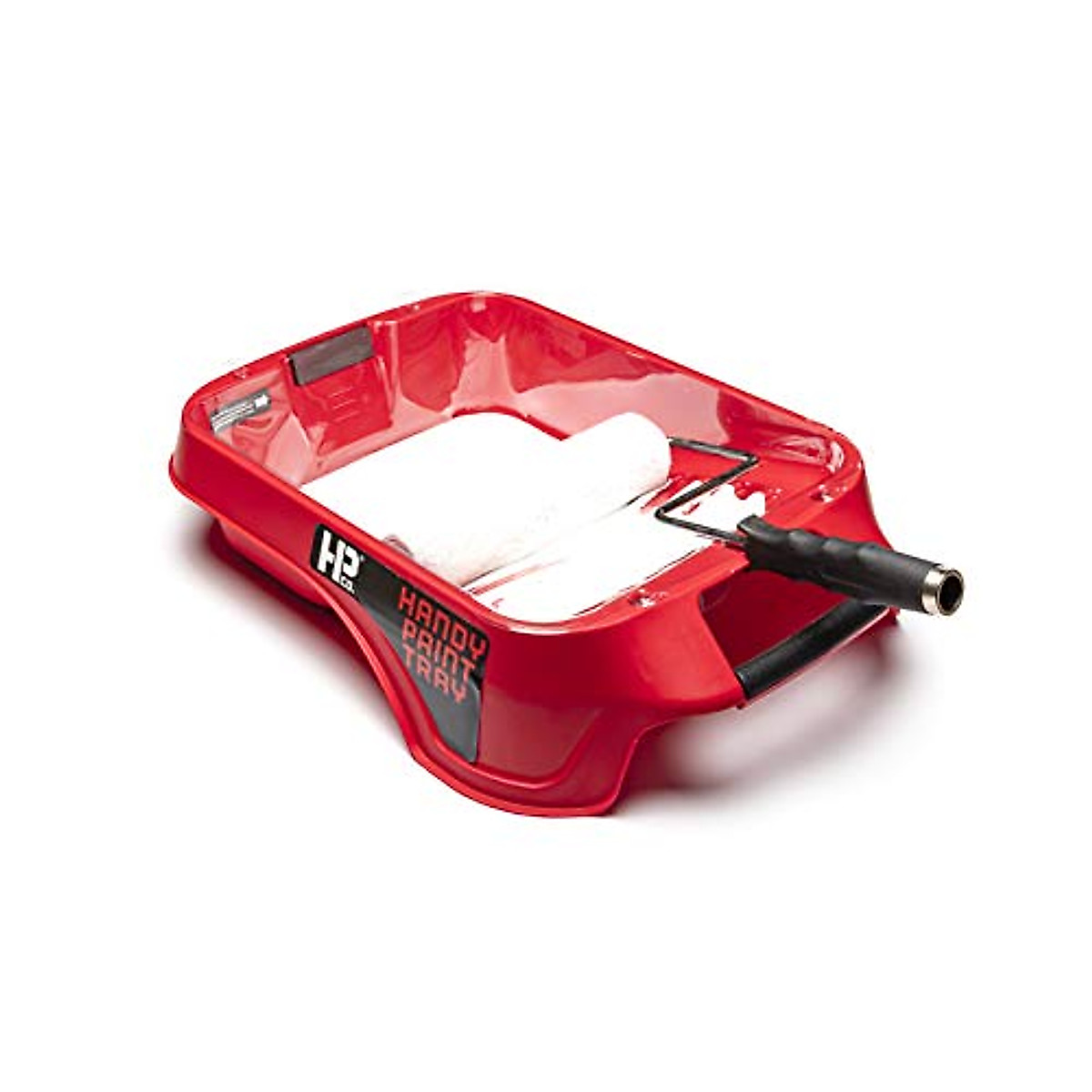 Handy Paint Tray, Deep-Well Design Holds Up to a Gallon of Paint or Stain, Sturdy Handles on Both Ends, Integrated Magnetic Brush Holder