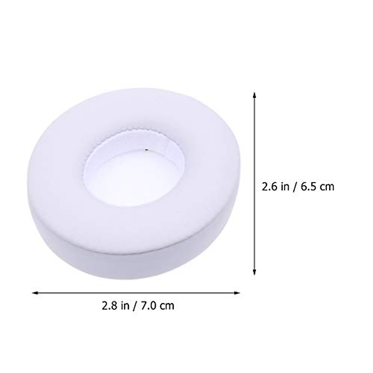 ibasenice Beats Solo 2 & 3 Earpad Replacement - Memory Foam Replacement Ear Pads Wireless Headphone Covers Headset Pads Sponge Earpads Cushions Compatible for Beats Solo 3 Solo 2 (White)