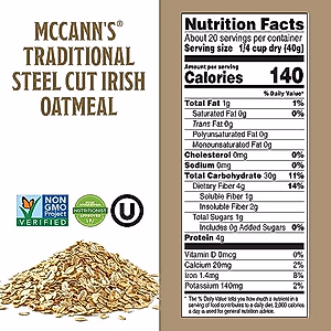 McCann's Irish Oatmeal, Traditional Steel Cut Oats, 28 Ounce