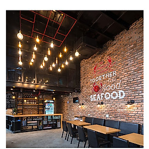 LED Vintage Edison Bulb G45-4W LED Light Filament Bulb, Globe Shape E26 Base, Clear Warm White 2700K, LED Edison Bulb 40W Equivalent, 110-120VAC, Dimmable (4 Watts)