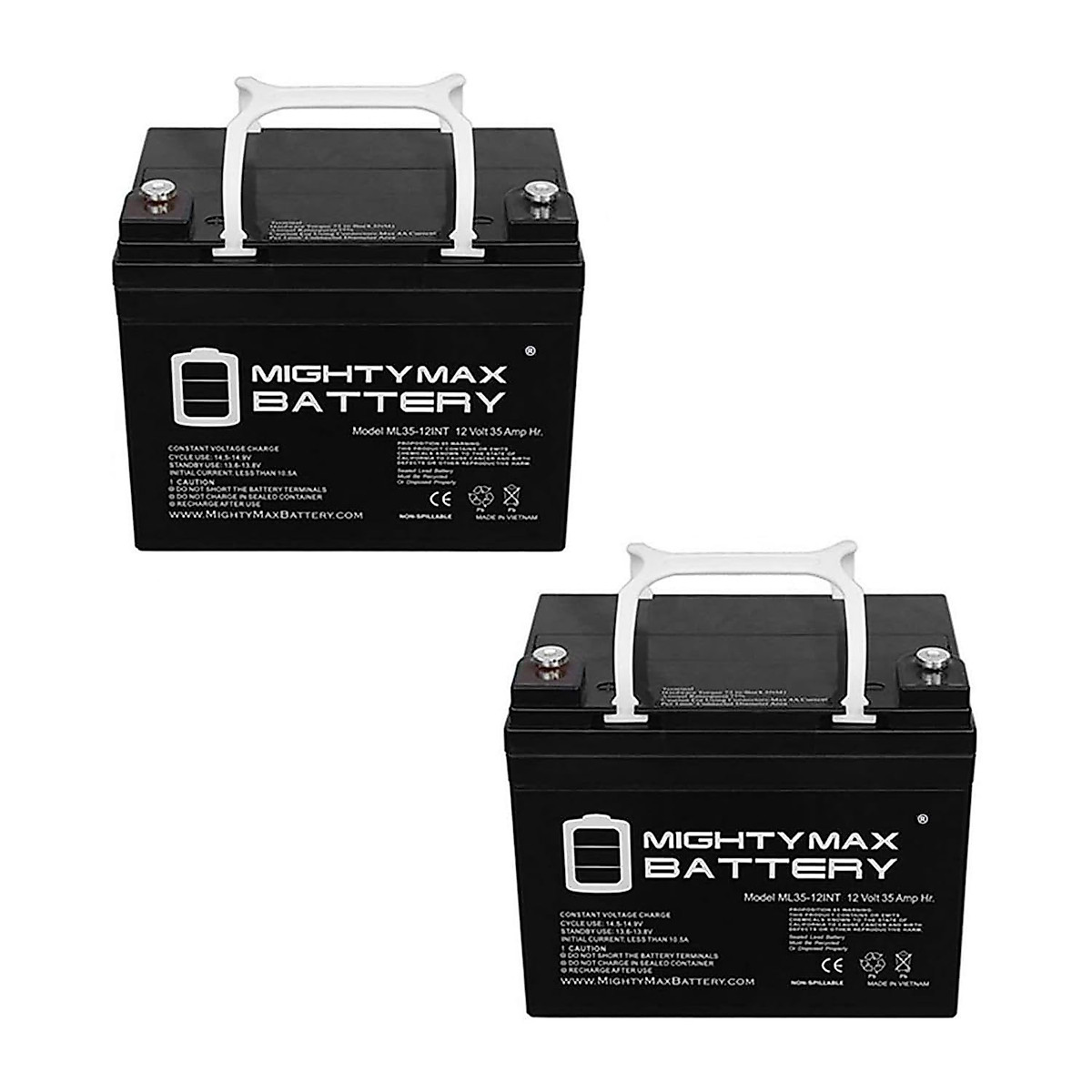 Mighty Max Battery 12V 35AH INT Replacement Battery for DURDC12-35J - 2 Pack