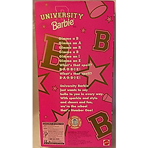 University Barbie Oklahoma State University Cheerleader Doll 1997 Mattel #17752