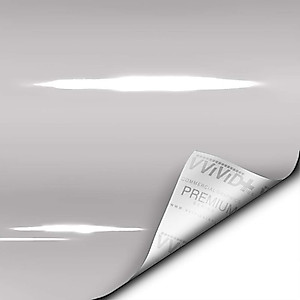 VViViD+ Ultra Gloss Light Chalk Grey Vinyl (1ft x 5ft)