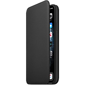 Apple Leather Folio Case for iPhone 11 Pro Max - Black, Slim Fit & Wireless
