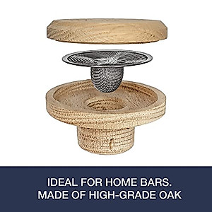 Cocktail Smoker Kit with Torch - Whiskey, Bourbon, Wine Drink Smoker Infuser Kit for Old Fashioned Cocktail, Includes Wood Smoking Chips - 4 Flavors Oak, Apple, Chery, Hickory, Gift for Bourbon Lover