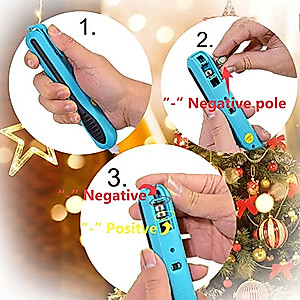 allsun Christmas Light String Tester Non Contact Voltage Finder Meter Light Bulb&Fuse Checker Gun 12-600 V AC Mini Light Repairing Tool, Blue