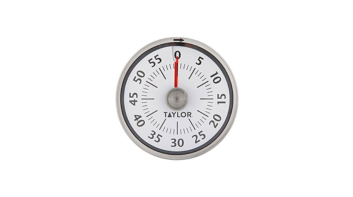 Taylor Mechanical Timer - Magnetic 60-Minute Kitchen Timer