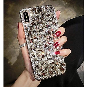 Lozeguyc Bling Beauty TPU Case for Galaxy Note 10 Plus - Slim Shockproof Bumper with Raised Edge, Silver