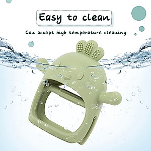 Baby Teethers 3-6 Months, BPA Free Baby Chewing Toys, Easy-to-Grasp Shapes with Soft Texture for Sensory Exploration and Itching Relief During Teething