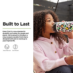 Klean Kanteen 12oz TKWide Insulated Water Bottle with Twist Cap - Leopard Print