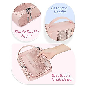 BAGSMART Keep Shape Packing Cubes, 7 Set Packing Cubes for Travel, Lightweight Travel Cubes for Packing, Suitcase Organizer Bags Set for Travel Essentials Baby Pink