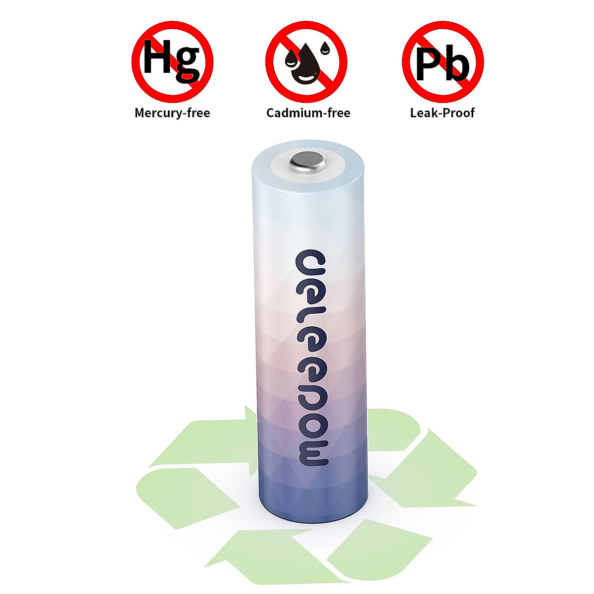 Deleepow Rechargeable AA Batteries with Charger 3300mAh Nimh AA Rechargeable Batteries 8 Count 1.2V 1200 Cycle with LCD Charger High Capacity Performance