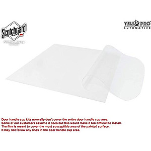 YelloPro Custom Fit Door Handle Cup 3M Anti Scratch Clear Bra Paint Protector Film for 2017 2018 2019 2020 2021 Jeep Grand Cherokee Laredo E Limited Trailhawk Overland Altitude 75th Anniv SUV