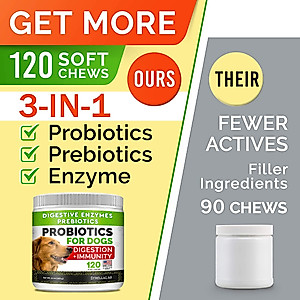 No Poo Treats + Dog Probiotics for Picky Eaters Bundle - No Poop Eating for Dogs + Chewable Fiber Supplement - Digestive Enzymes + Prebiotics - Coprophagia Stool Eating Deterrent + Improve Immunity