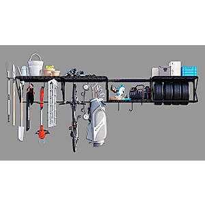 Proslat 63024 ProRack Double Side Hook Accessory Pack (4 Pack), Black, 6"