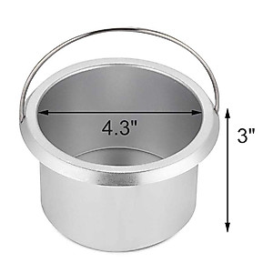 iMeshbean® Adjustable Wax Warmer Parrafin Heater Hair Removal Kit, Easy to Use and Fast to Warm Up (Single Pot Wax Heater)