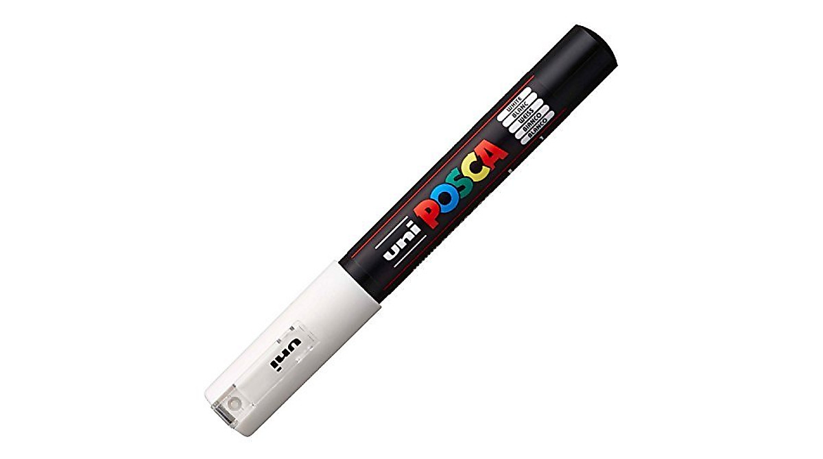 Uni Posca Extra Fine White Marker 2 Pack | Precise & Opaque Art Tools