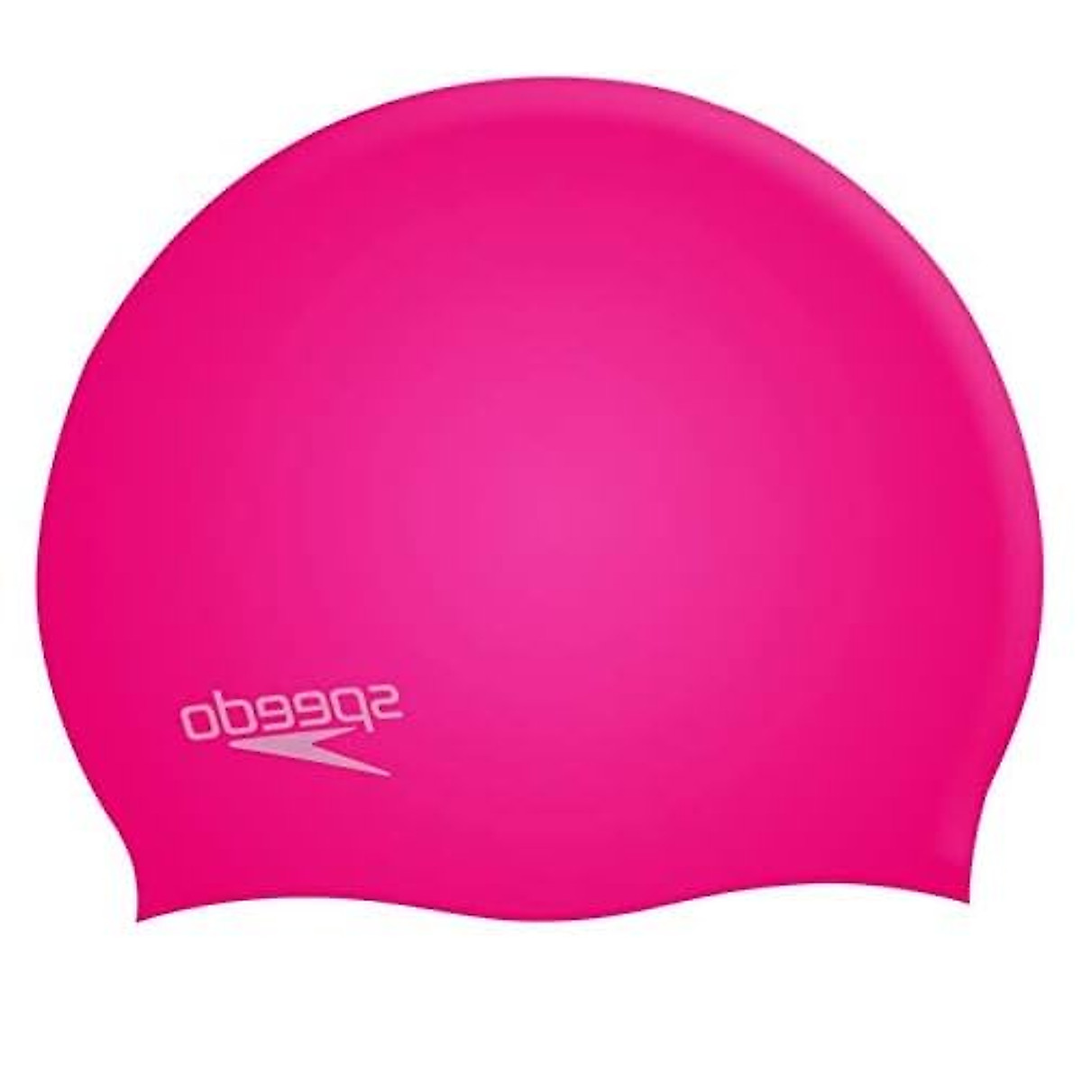 Speedo Unisex-Youth Plain Moulded Silicone Junior Swimming Caps, Cherry Pink/Blush, One Size