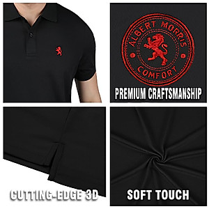 Albert Morris Mens Polo Shirts Polo Shirts for Men, Shirts for Men, Short Sleeve Mens Shirts (4 Pack), American Classics, X-Large