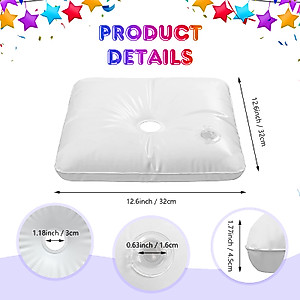 YALLOVE 4 Pack Water Weight Bags for Balloon Column Stand and Balloon Arch, Square Thickened Water Fillable Base for Party Supplies Accessories (Each 10 lb Weight)