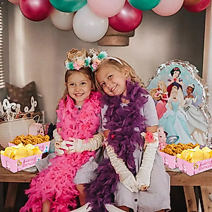 30Pcs Princess Party Decorations Food T ray, Princess Birthday Party Decorations Princess Food Tray Princess Theme Party Favors Paper Food Serving T ray