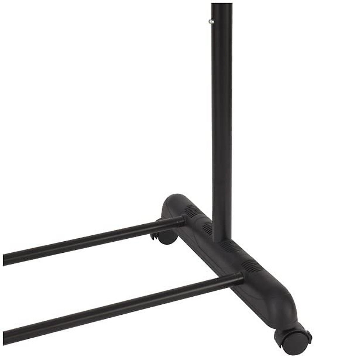 ArmiStore Metal Chrome Adjustable Rolling Garment Rack, Black
