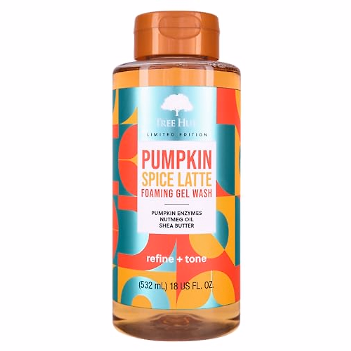 Tree Hut Pumpkin Spice Latte | Cleanse & Soothe Skin Without Stripping Moisture | Made with our Hydrating Oil Complex | Limited Edition Fall | 18 fl oz.