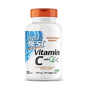 Doctor's Best Vitamin C with Quali-C 1000 mg, Healthy Immune System, 360 Count (Pack of 1)