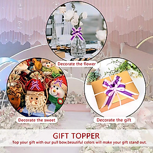 MMYQXI 80 Pieces 5.5 Inches Diameter Pull Bows for Gifts Pull Bows Present Wrapping Pull Bows with Ribbon for Wedding Present Baskets Random Color