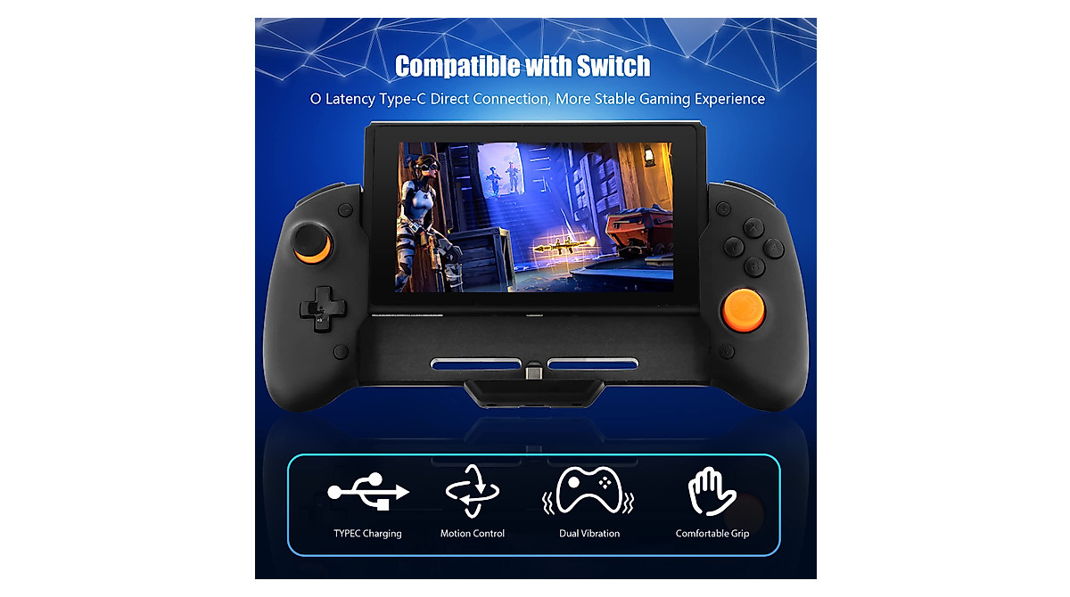 ECHZOVE Switch Controller Grip - Ergonomic & Wireless