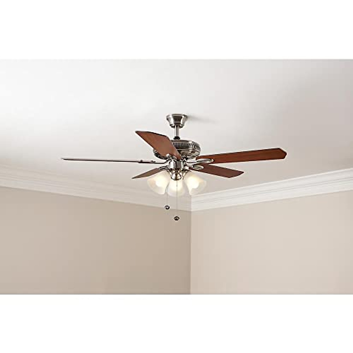Hampton Bay Glendale 52 in. Brushed Nickel Ceiling Fan - AG524-BN
