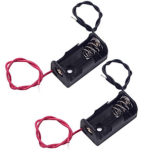 LampVPath (Pack of 2 14250 Battery Holder, 1/2AA Battery Holder, ER14250 Battery Holder, 1/2AA 3.6V Battery Holder with Leads Wires