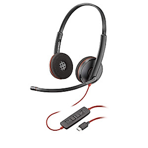 Plantronics Blackwire 3220 USB-C Headset, On-Ear Mono Headset, Wired