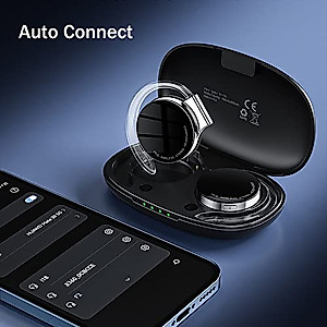 ESSONIO Bluetooth Headset Open Ear Headphones ENC Noise Reduction Headset Headset for Running Exercise Headset earplugs for Mobile Phones IPX5 Waterproof Band Microphone for Sports