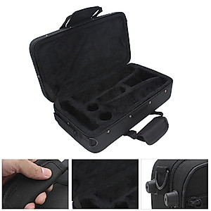 Clarinet Gig Bag Uk Sib Accessories,Clarinet Case,Water resistant Clarinet Bag Case Black Foam Padded Thickened Ox Cloth Storage Bag with Strap for Clarinet Case
