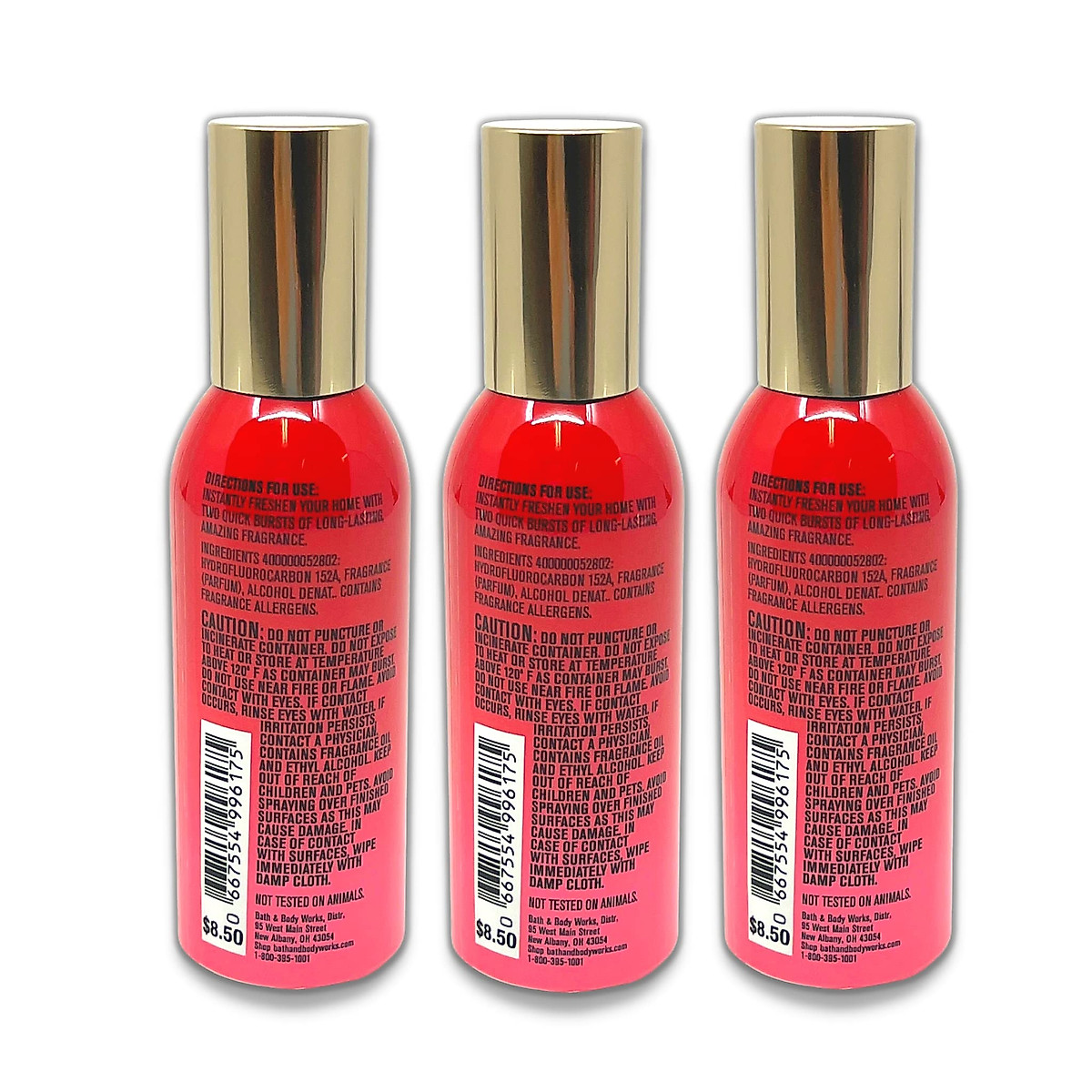 Bath and Body Works 3 Pack Japanese Cherry Blossom Room Spray 1.5 Oz.