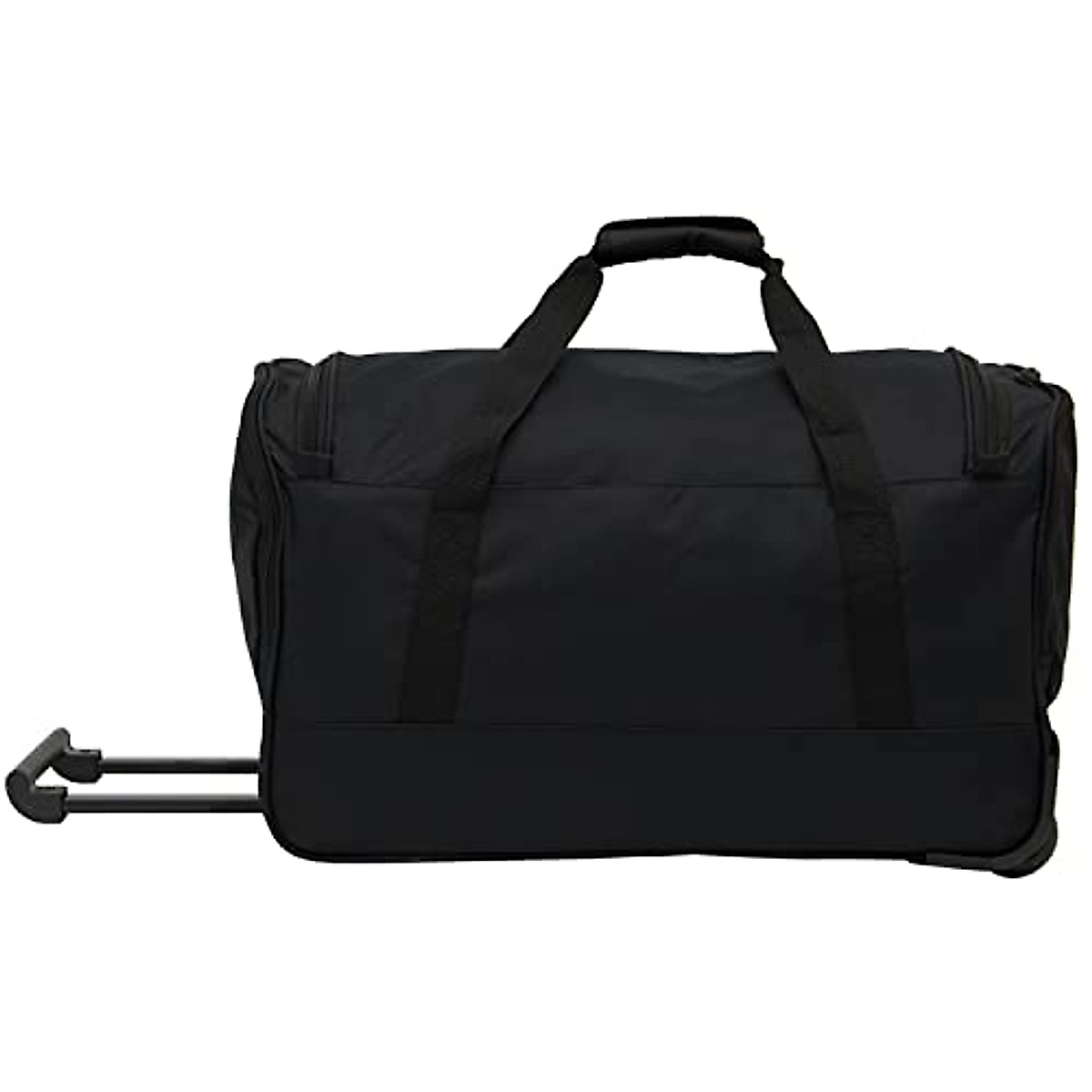 Wrangler Dobson Collection Featuring Backpacks for Travel and Leisure, Black, 22" Rolling Duffel