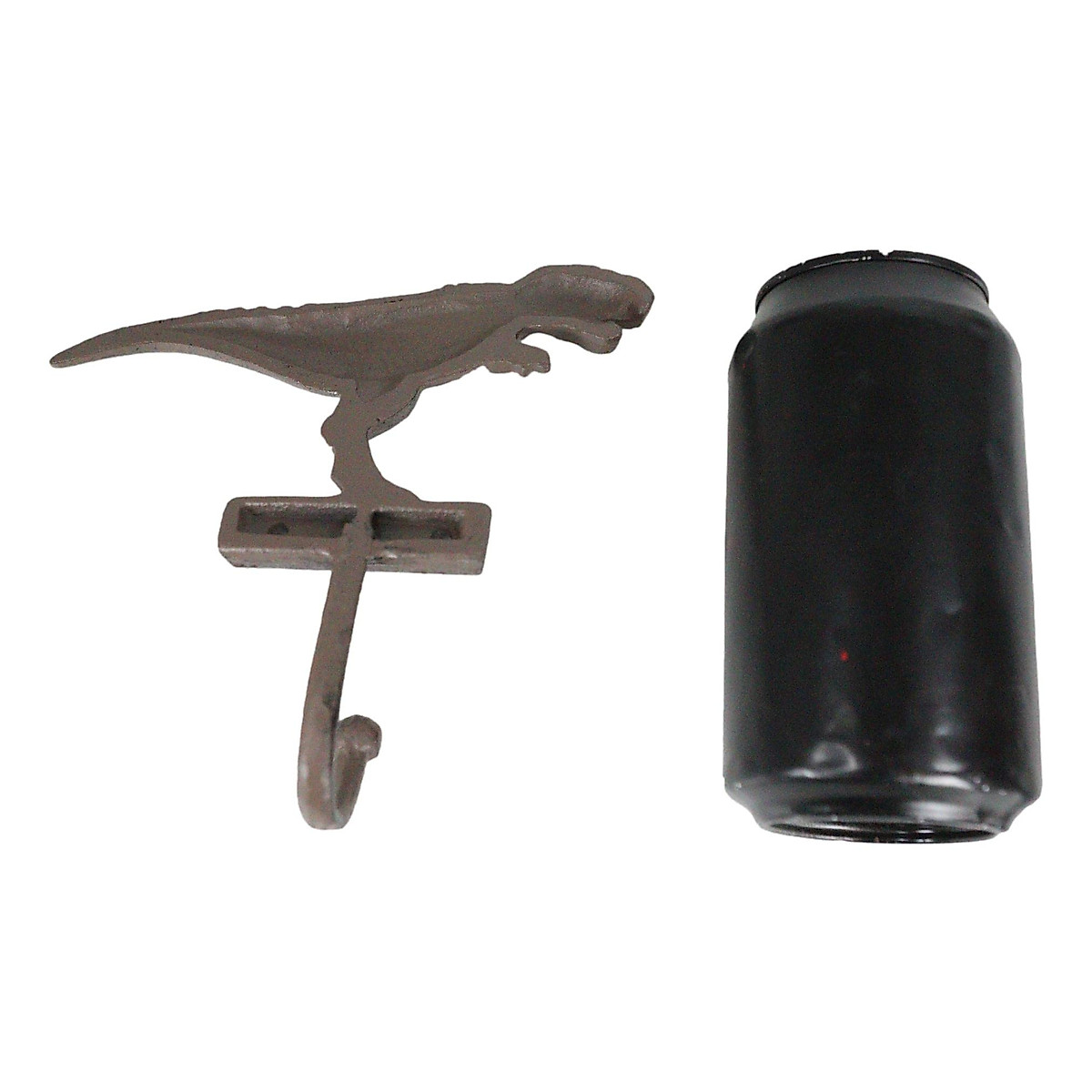 Ebros Gift Cast Iron Vintage Rustic Prehistoric Jurassic Era Tyrannosaurus Rex Dinosaur Wall Coat Key Leash Hook Multi-Purpose Hanger Organizer Hooks (1)